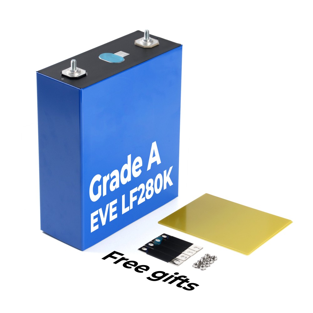 USA Stock EVE LF280K 280Ah V3 8000cycles Grade A LiFePO4 310Ah 3.2V Prismatic Battery Cell for ...